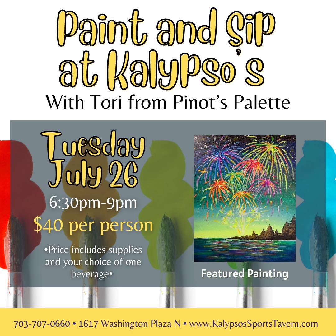 Paint and Sip in Dulles - Dulles Pinot's Palette