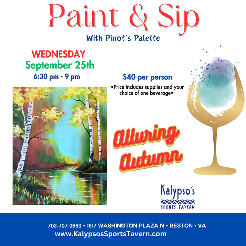 Paint and Sip in Dulles - Dulles Pinot's Palette