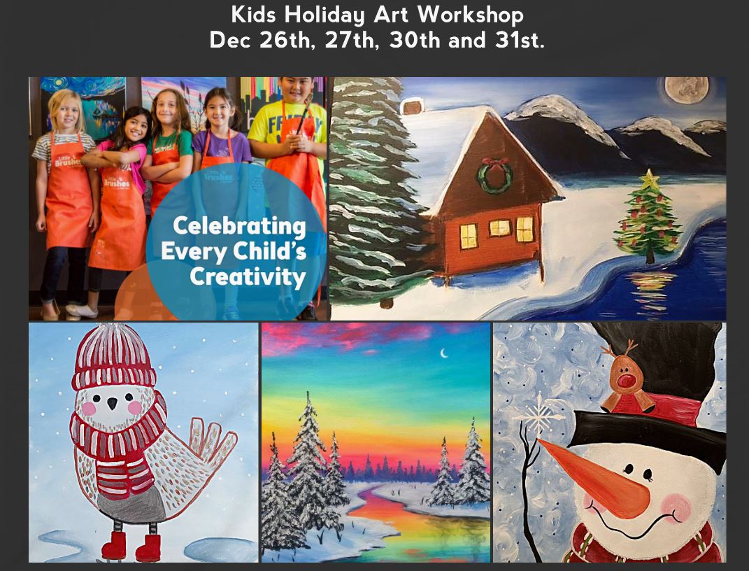 Kids Holiday ART Workshop - Pinot's Palette