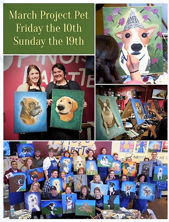 Project Pet Events in March - Pinot's Palette