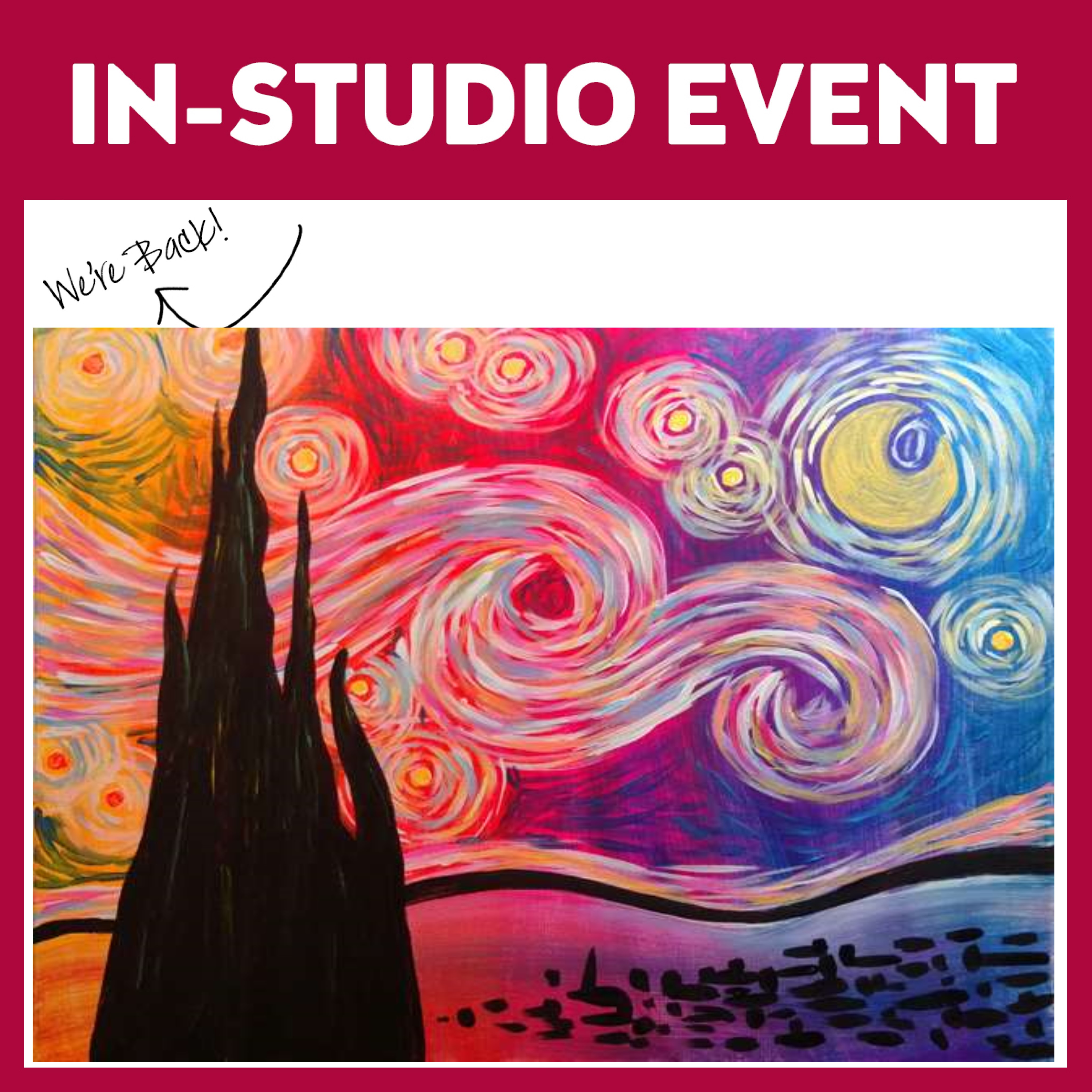 Paint and Sip in Palm Springs - Palm Springs Pinot's Palette