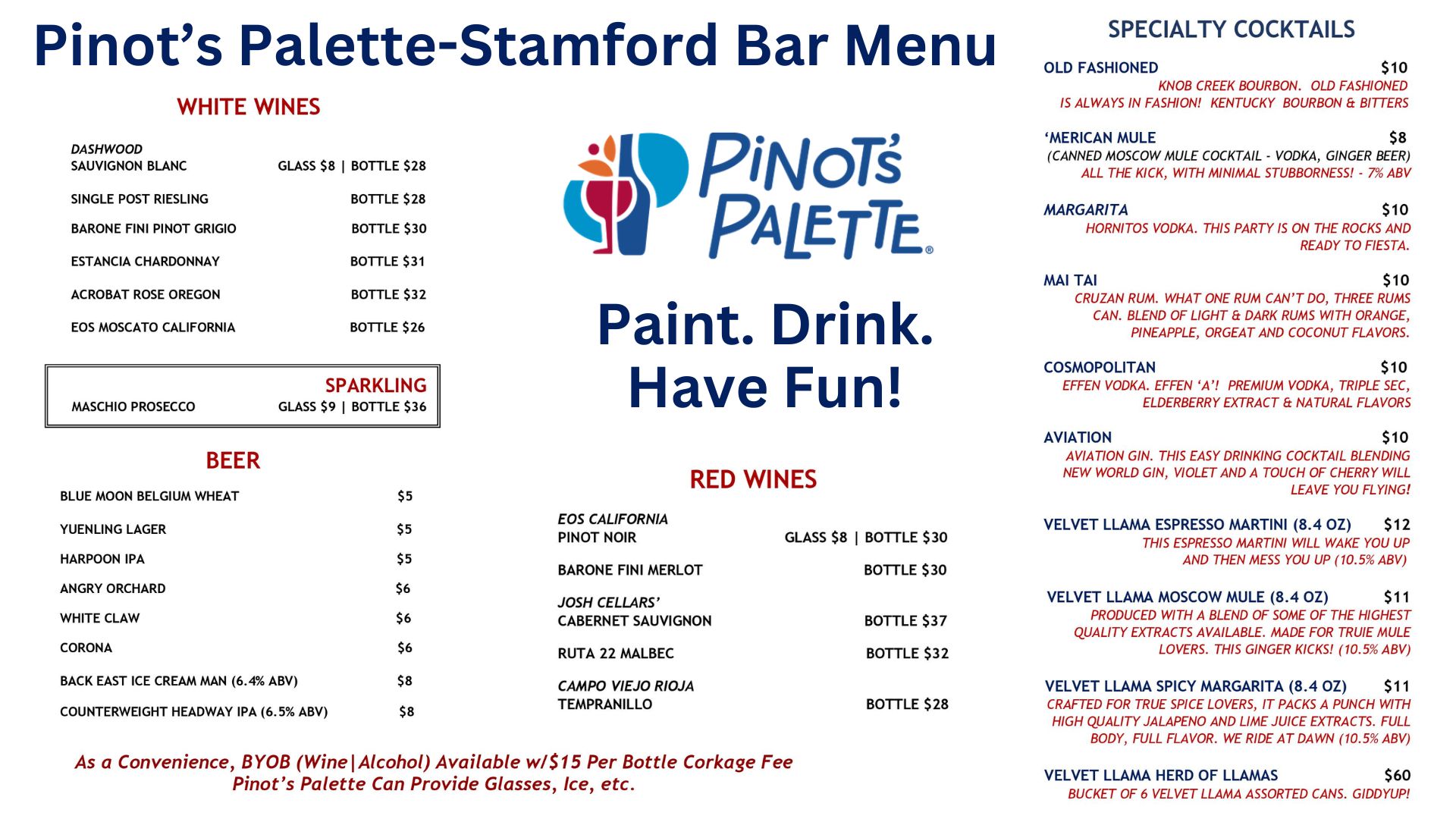 Wine and Entertaining | Pinot's Palette - Stamford